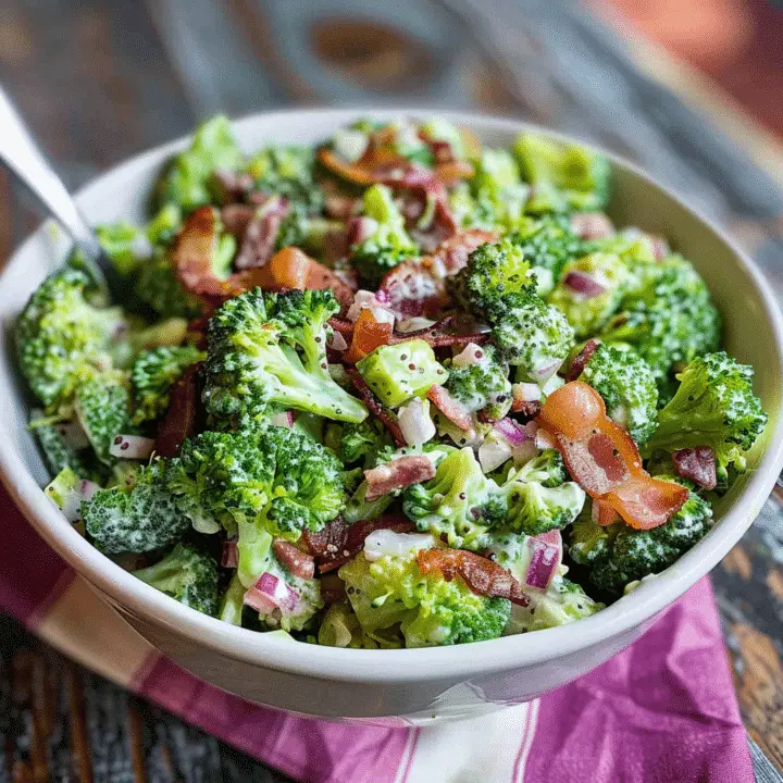 Classic Bacon Broccoli Salad Recipe