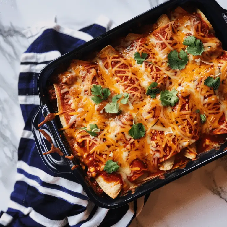 4-Ingredient Chicken Enchilada Casserole Recipe