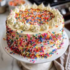 Easy Homemade Sprinkle Cake Recipe