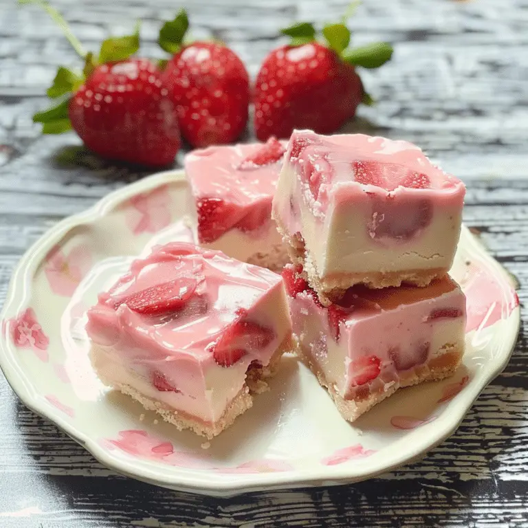 Strawberry Cheesecake Fudge Recipe