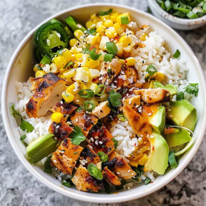 Street Corn Chicken Rice Bowl Recipe