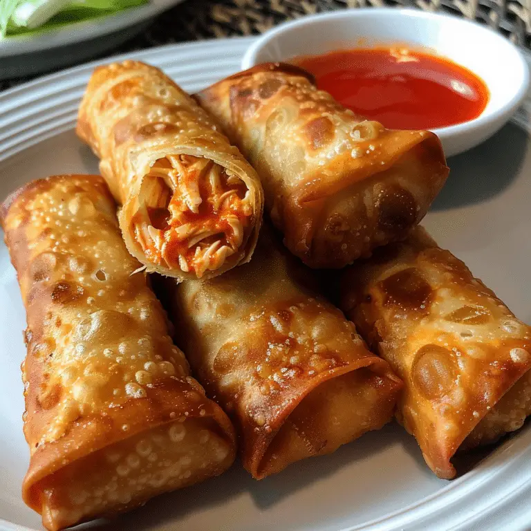 Mini Buffalo Chicken Egg Rolls Recipe