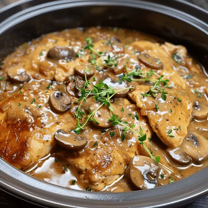 Slow Cooker Chicken Marsala Recipe
