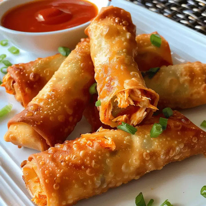 Mini Buffalo Chicken Egg Rolls Recipe
