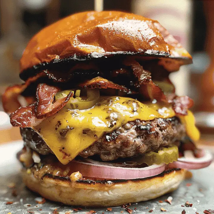Triple Seared Whiskey Burger Recipe