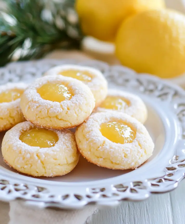Lemon Thumbprint Cookies Recipe