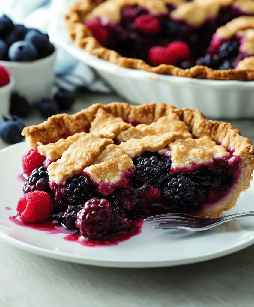 Triple Berry Pie Recipe
