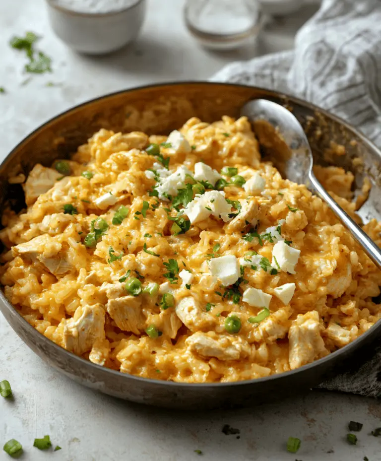 Buffalo Chicken and Cheddar Rice Recipe