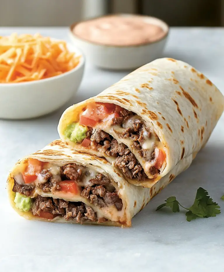 Cheesy Beef Fiesta Wraps Recipe