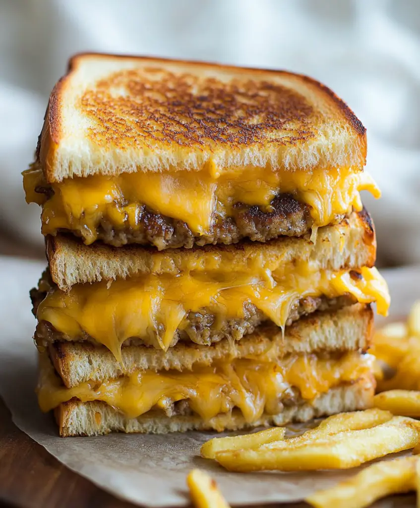 Grilled Cheese Patty Melts Recipe