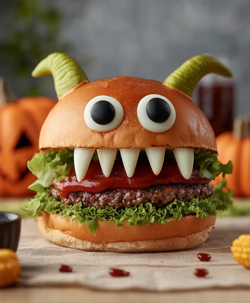 Halloween Monster Burgers Recipe