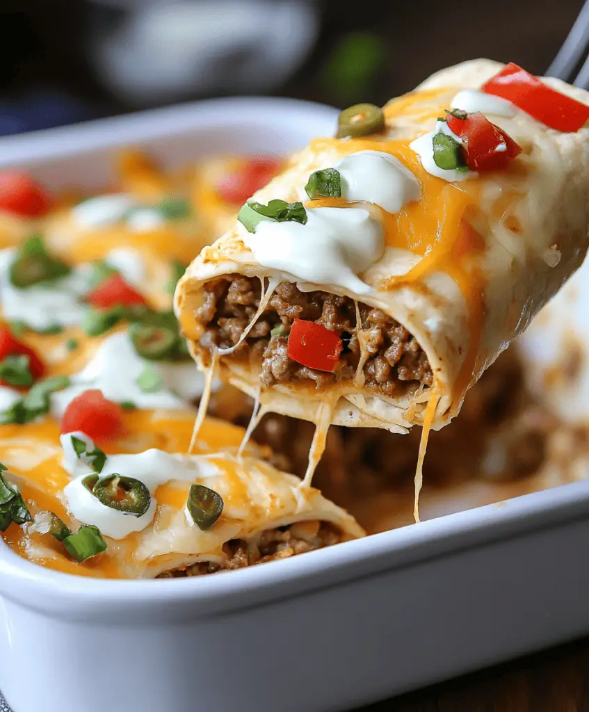 Cheesy Beefy Burrito Delight Recipe