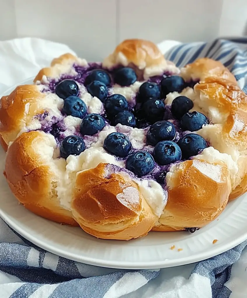 Blueberry Fluffy Cottage Cheese Cloud Bread Recipe