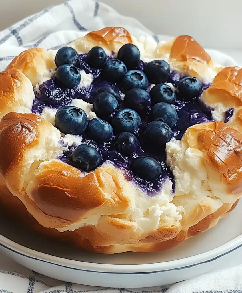 Blueberry Fluffy Cottage Cheese Cloud Bread Recipe