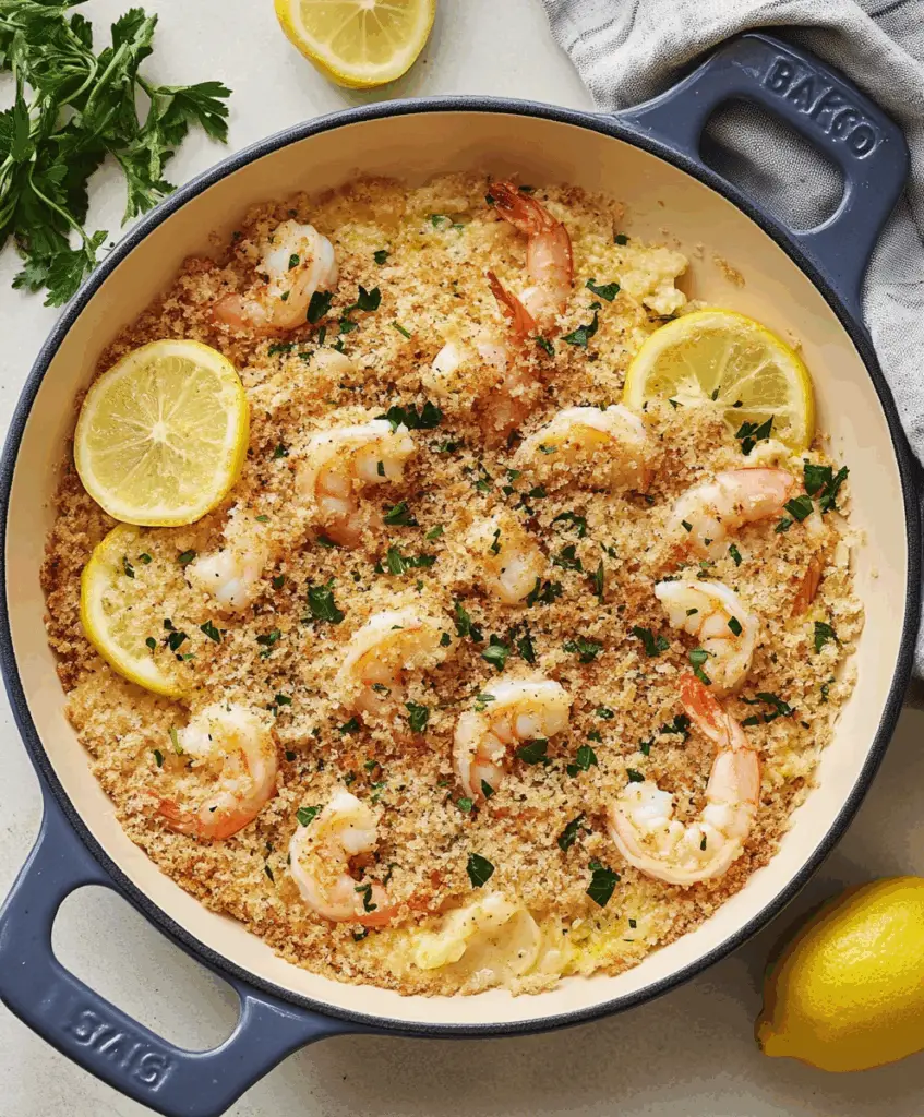Baked Shrimp Scampi With Bread Crumbs Recipe