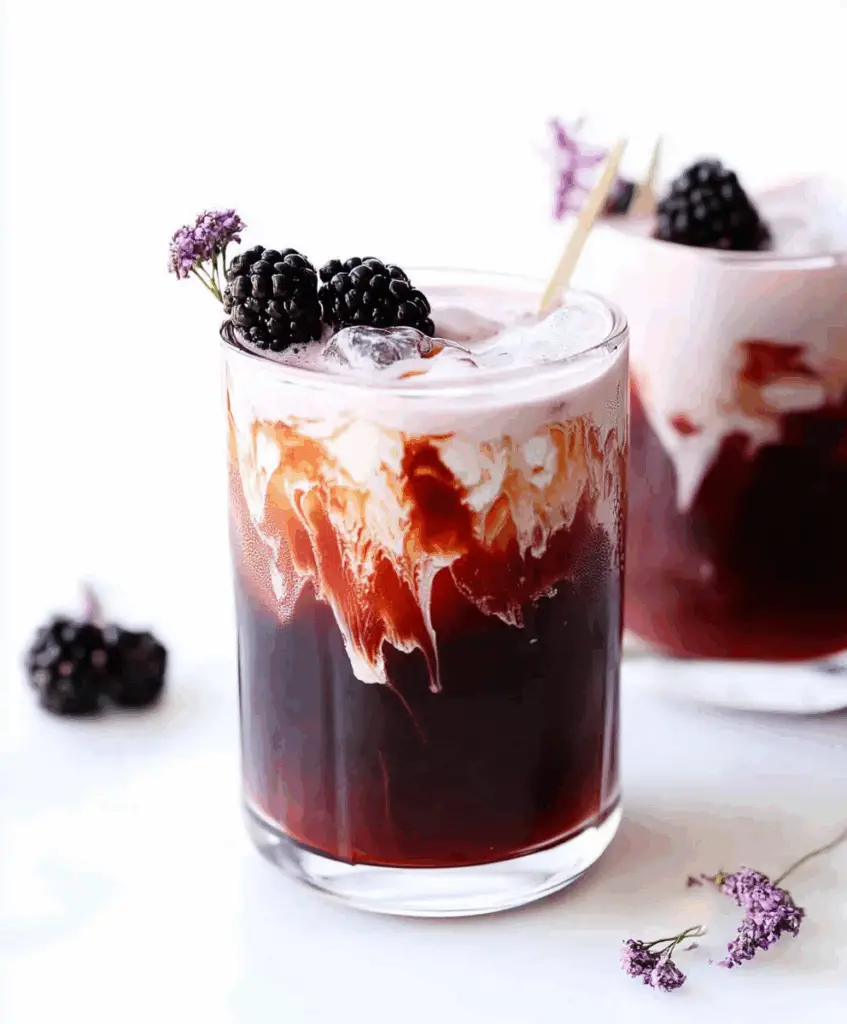 Blackberry Tea Iced Tea Latte Recipe