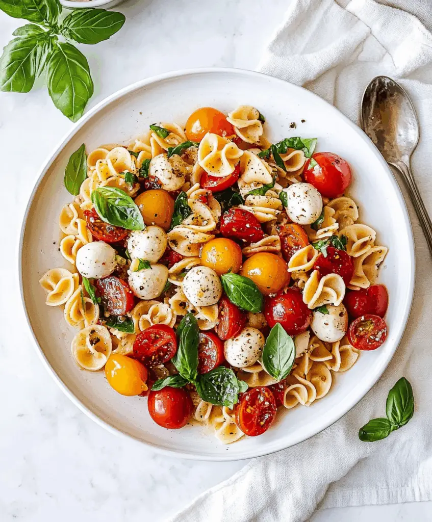 Summer Caprese Pasta Salad Recipe